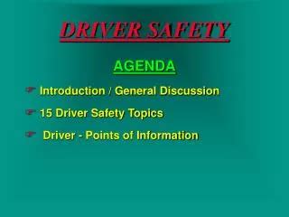 PPT DRIVER SAFETY PowerPoint Presentation Free Download ID 1030118