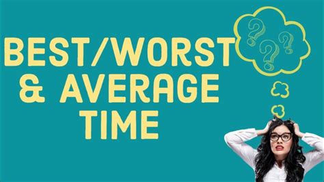 Worst Case Best Case And Average Case Analysis Of An Algo In Hindi