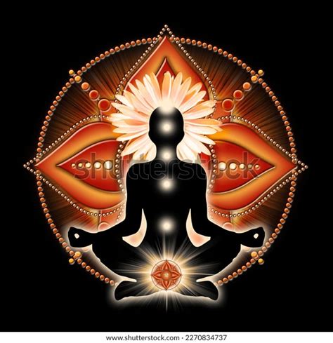 Root Chakra Meditation Yoga Lotus Pose Stock Illustration 2270834737 Shutterstock