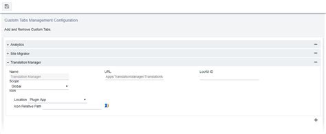 Configuring Ingeniux Manager Tab