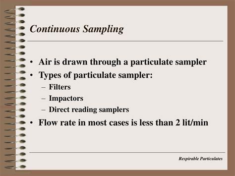 PPT Sampling And Measurement For Respirable Particulates PowerPoint Presentation ID