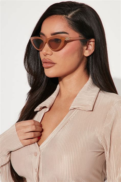 Keep You Busy Sunglasses Nude Fashion Nova Sunglasses Fashion Nova