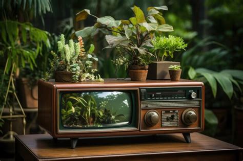 Premium Ai Image Old Electronic Device Vintage Retro Style