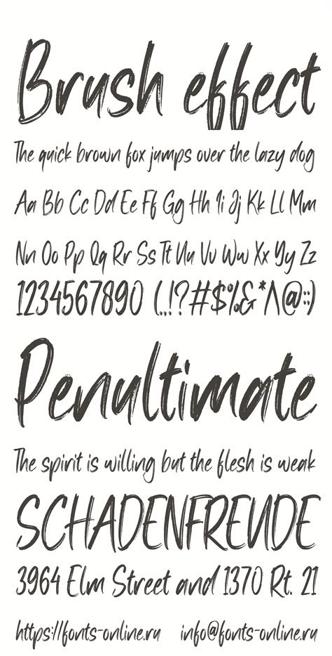 Brush Effect Font