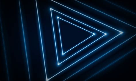 추상 현대 컬러 포스터 스포츠 라이트 아웃 기술과 네온 삼각형 하이텍 통신 개념 혁신 배경 벡터 디자인 삼각형에 대한 스톡 벡터 아트 및 기타 이미지 Istock