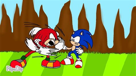 Knuckles Punching Sonic Smear Test Youtube