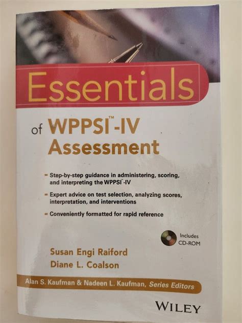 Essentials Of Wppsi Iv Assessment Hobbies And Toys Books And Magazines