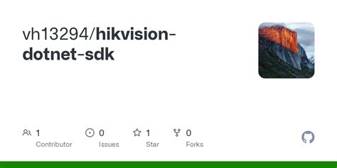 GitHub Vh13294 Hikvision Dotnet Sdk