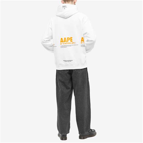 Mens Fanta Bowl Hoody In White Aape By A Bathing Ape