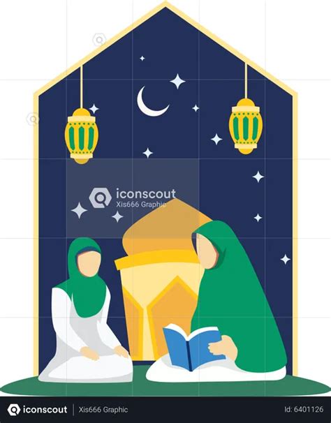 Best Premium Muslim Woman Praying Illustration Download In Png And Vector