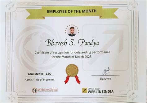 Bhavesh Pandya On Linkedin Employeeofthemonth Gratitude Teamwork