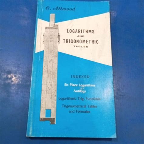 Logarithms And Trigonometric Tables Shopee Philippines