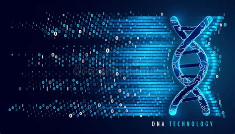 Big Genomic Data Visualization Stock Vector Illustration Of Blue