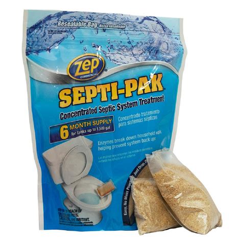 Zep 12 Oz Septi Pak Concentrated Septic System Treatment Zstp6 The