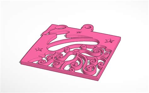 3d Design Papa Noel Adorno Arbolito Tinkercad