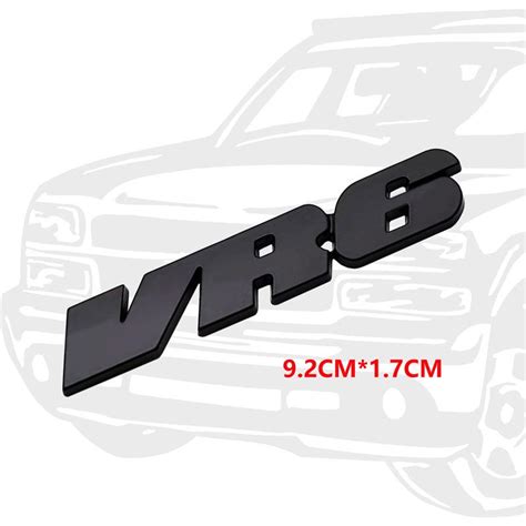 3D Стайлинг, металлическая эмблема VR6, боковое крыло автомобиля ...