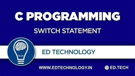 Switch Statement In C Programming Decision Making Using Switch