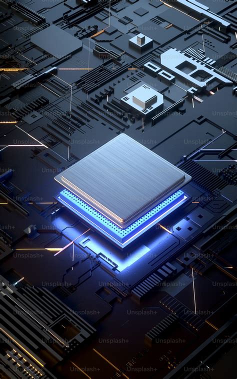 Central Computer Processors Cpu Concept 3d Rendering Conceptual Image