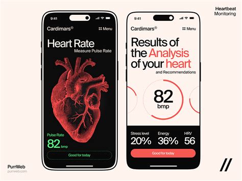 Heart Rate Monitoring Mobile Ios App By Purrweb Uiux Agency On Dribbble