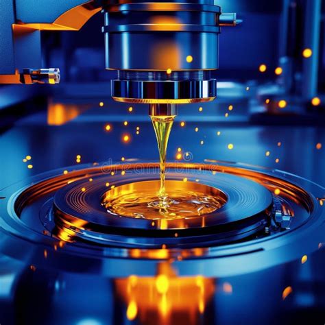 A Detailed View Of An Advanced Cnc Machining Process In A Contemporary Industrial Facility