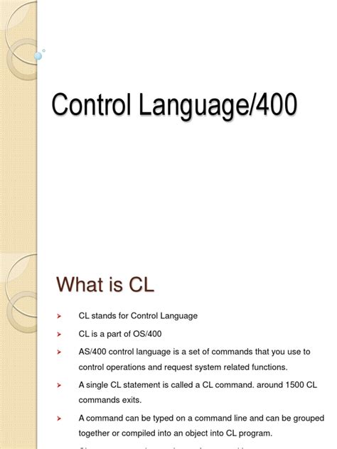 Cl 400 Pdf Parameter Computer Programming Computer File