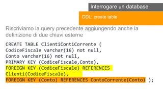 Creare Tabelle Sul Database MySql PPT
