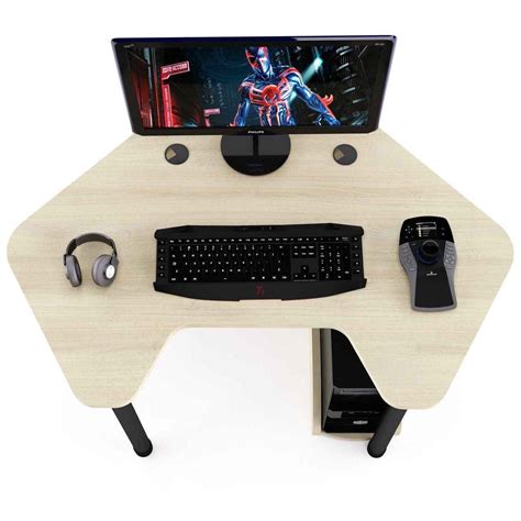 Угловой геймерский стол MaDXRacer PILOT GTC12/SHL