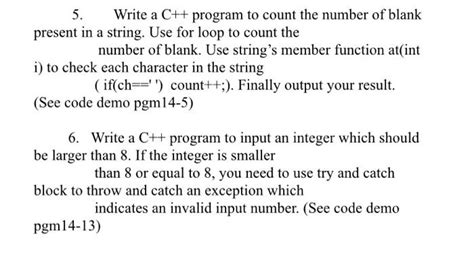 Solved 5 Write A C Program To Count The Number Of Blank