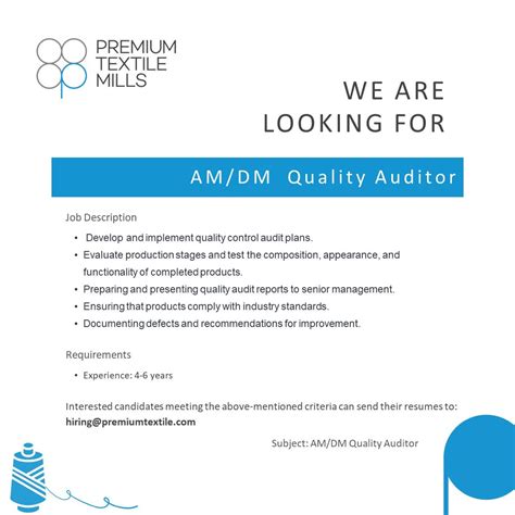 Owais Hashim On Linkedin Ptm Am Dm Quality Auditors Experience