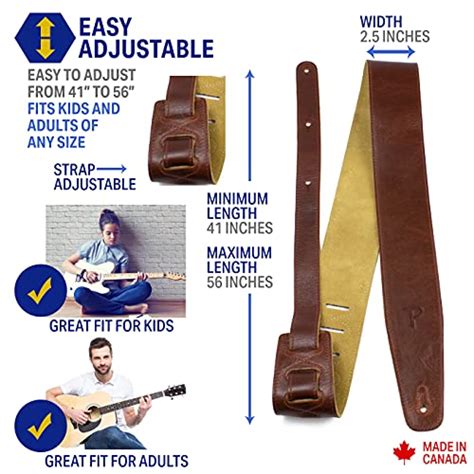 Perris Leathers Ltd Guitar Strap The Africa Collection Rust