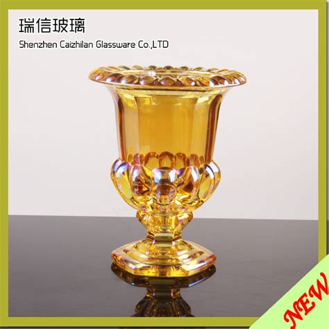 厂家批发欧式电镀玻璃花瓶高脚花瓶 家居装饰花瓶台面摆件 阿里巴巴