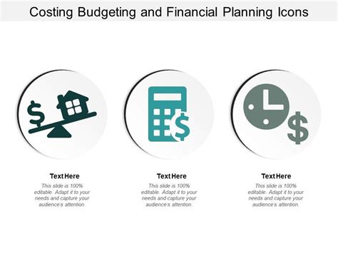 Costing Budgeting And Financial Planning Icons Ppt Powerpoint Presentation Inspiration Example