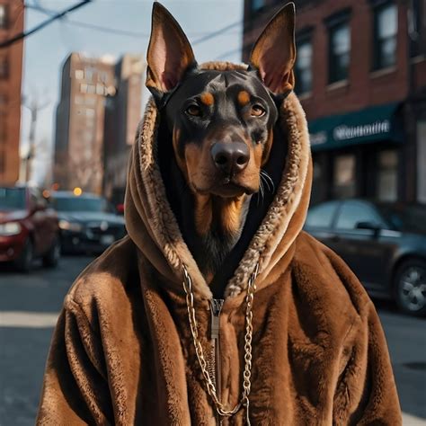doberman design tshirt design premium ai generated image