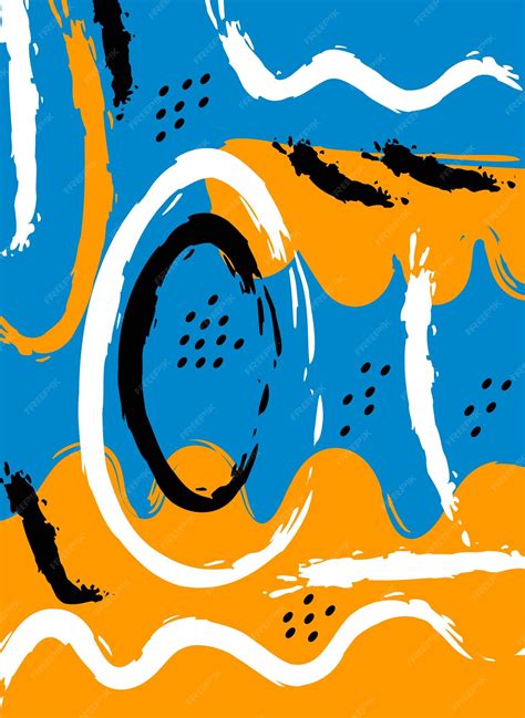 Premium Vector Artistic Brush Texture Pattern