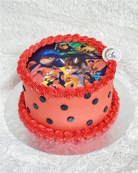 Miraculous Ladybug Photo Printed Cake Sei Pâtisserie