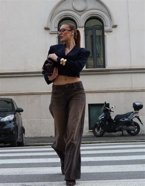 Wide Leg Low Waist Jeans Women Bershka