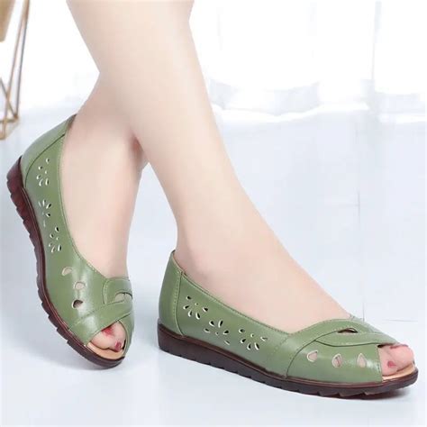 가을 여성용 용수철 캐주얼 슈즈 슬립온 니트 플랫 펌프 라운드 토 통기성 로퍼 여성용 대형 사이즈 싱글 슈즈 핸드폰닷컴