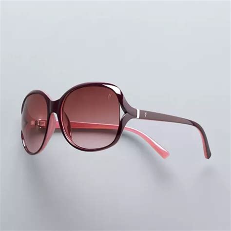 Womens Simply Vera Vera Wang 69mm Desert Large Square Sunglasses