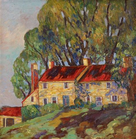 House On A Hill Fern Isabel Coppedge Oil On Canvas 16 X 16