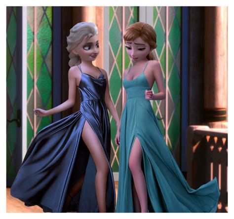 Elsanna Ready For The Christmas Ball By Rastifan On Deviantart