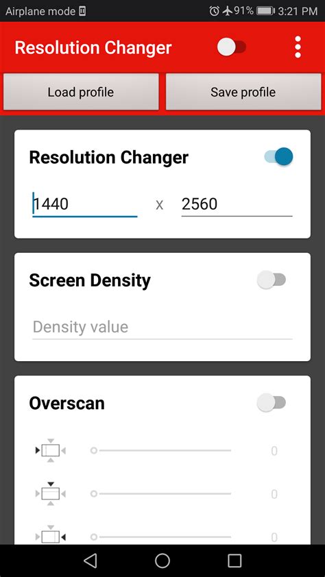 Screen Resolution Changer Display Size Density Per Android Download