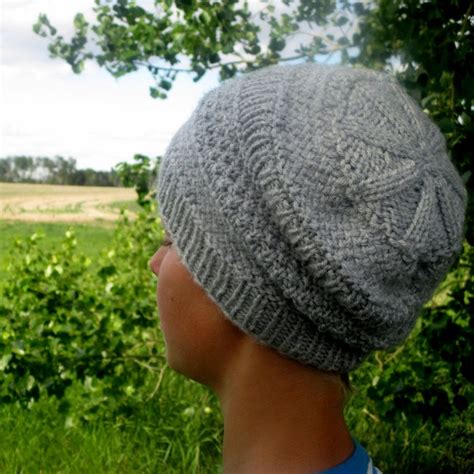 Knitting Pattern Pdf Mens Slouch Hat Knit Pattern Etsy Uk