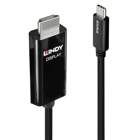 2m Usb Type C To Hdmi 4k60 Cable From Lindy Uk