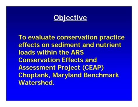 Conservation Practice Impacts On Nutrient Loads Ppt