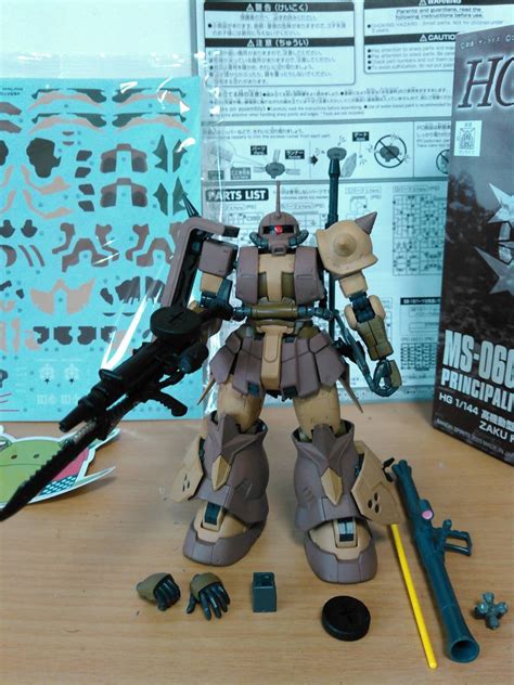 Yahooオークション Hguc 1144 高機動型ザク地上用 エグバ機 塗装