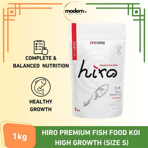 Jual HIRO Premium Fish Food Koi High Growth Size S 1kg Jakarta Timur