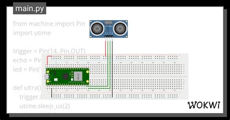 ultrasonic distance wokwi esp32 stm32 arduino simulator