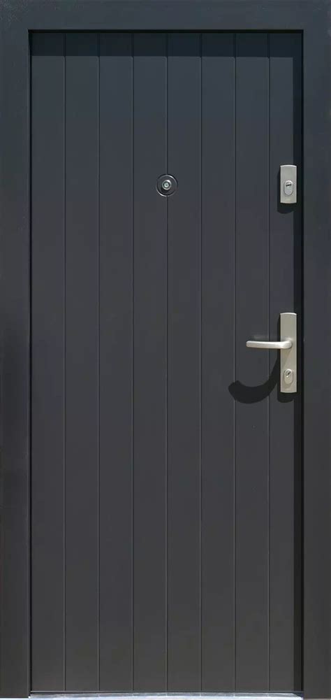 Drzwi zewnętrzne nowoczesne grafitowe model 689 7W