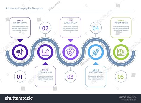 Road Map Infographic Creative Plan Design Stock Vector Royalty Free Shutterstock