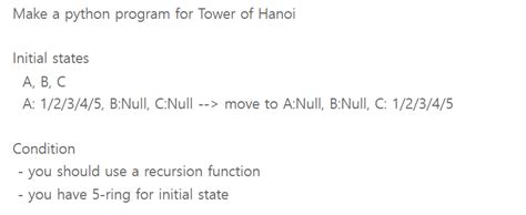 Solved Make A Python Program For Tower Of Hanoi Solutioninn